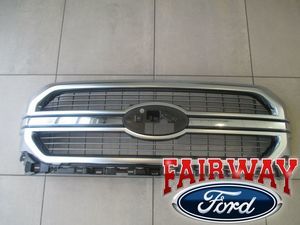 2021-2023 Ford F-150 F-150 OEM Genuine Ford Brushed Aluminum Grill ...