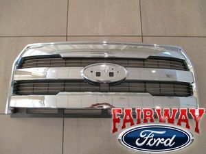 2015-2017 Ford F-150 15 thru 17 F-150 OEM Genuine Ford Chrome Grille ...