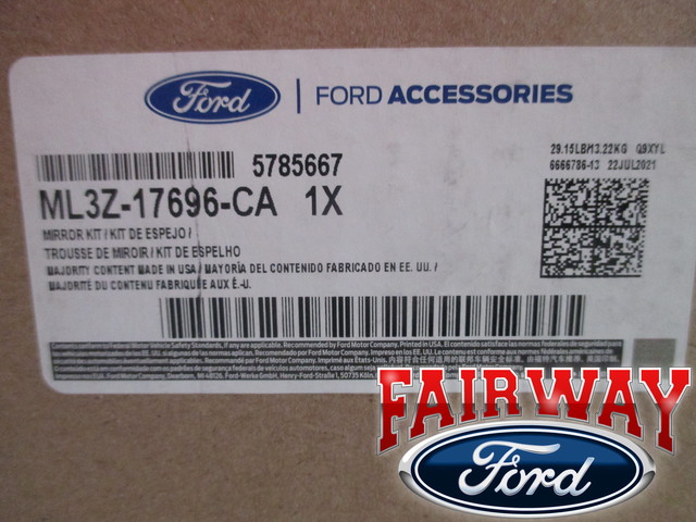 2021 2022 2023 F-150 OEM Genuine Ford Power Trailer Tow Mirrors Manual ...