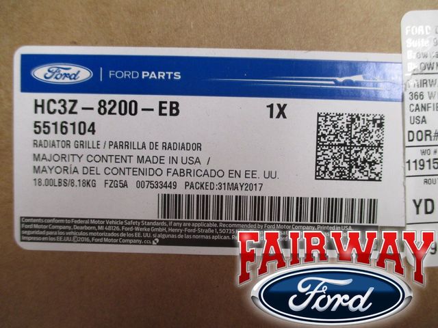 2017-2019 Ford 17 thru 19 Super Duty F-250 -F350 F-450 OEM Ford Satin ...