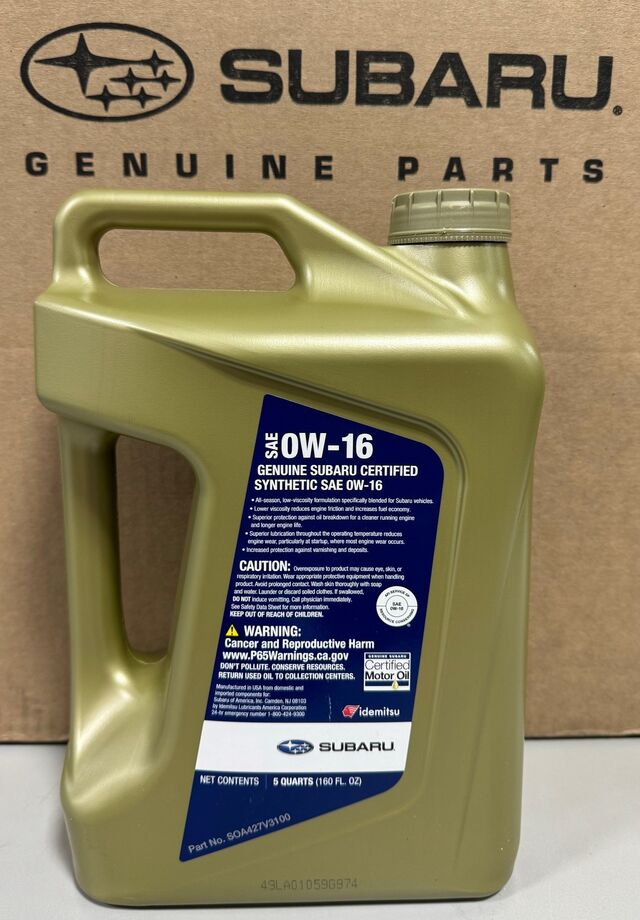 0W16Kit - 0W16 Oil change kit | Subaru Parts HQ