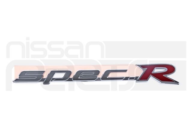 Side "spec-r" Emblem (smoked) (s15) 78896-91F00 | Olympia Nissan ...