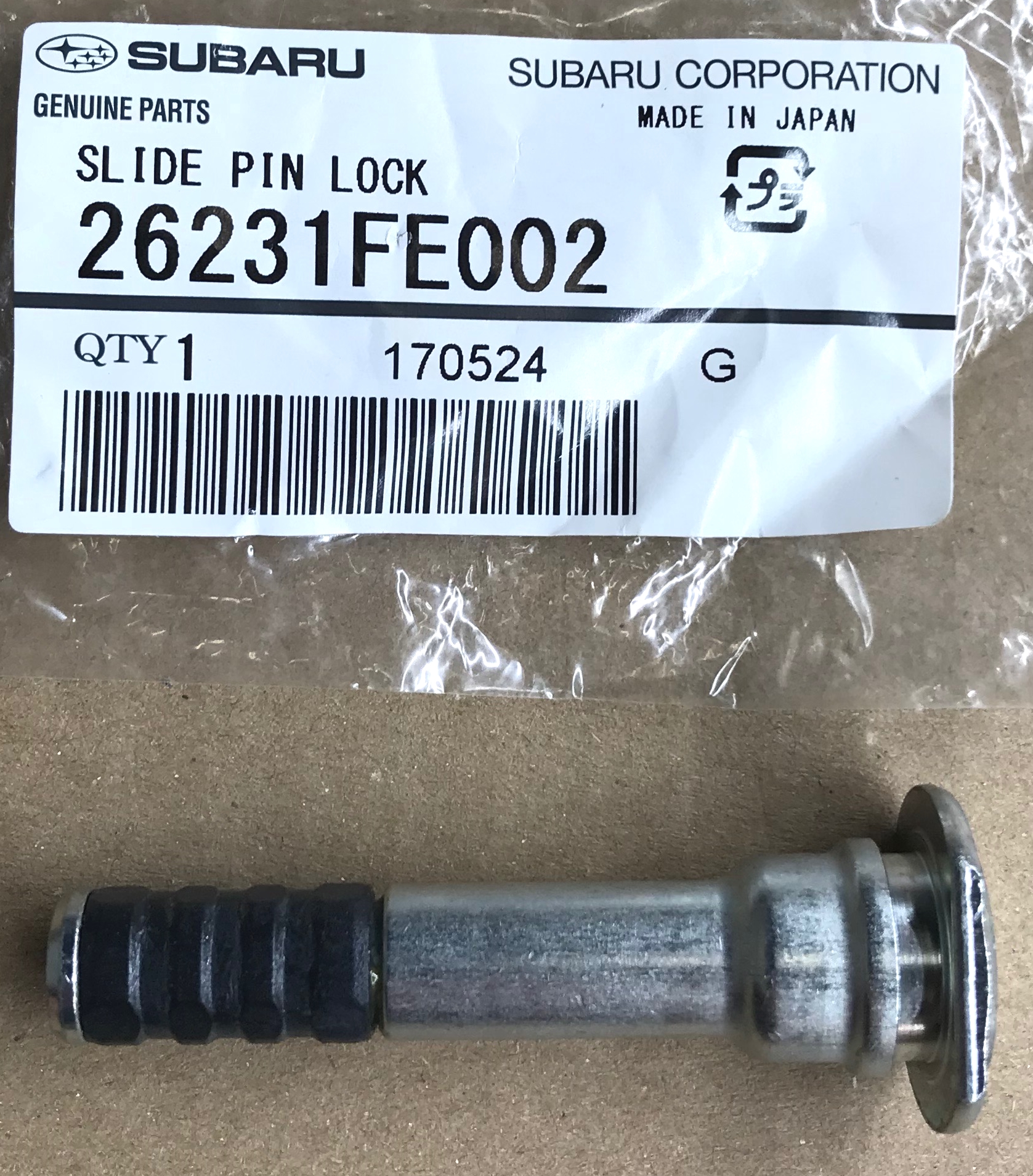 26231FE002 - Disc Brake Caliper Pin - 2002-2023 Subaru | Select Subaru ...