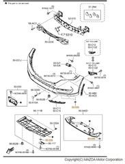 C274-50-133 - Bumper Cover Support Rail Nut - 2010-2020 Mazda | Mazda ...