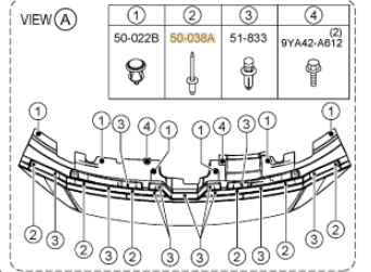 TK21-50-355 - Under Cover Rivet - 2013-2020 Mazda | Mazda Parts Factor