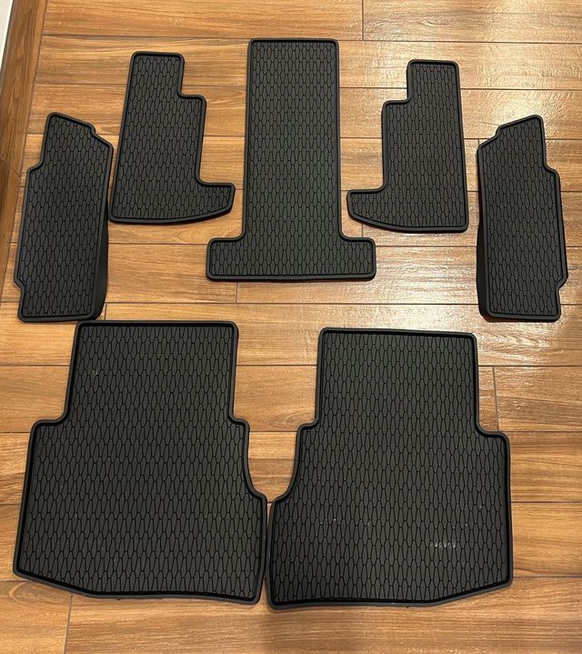 2022 2023 Mazda CX 9 All Weather Floor Mats Rears w Captains Chair w o Rear Center Console
