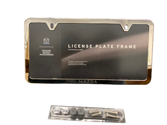 C9N7V4027 - 2023-2024 Mazda License Plate Frame Polished Slimline ...