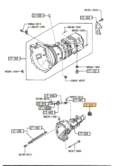 M507-17-335A - Extension Housing Seal - 1989-2015 Mazda | Mazda Parts ...