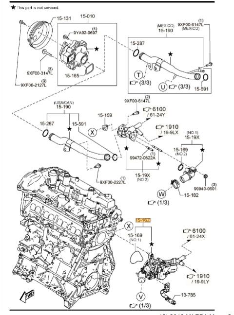 PYFD-15-16ZA - Valve Water Control - Werner Mazda Parts