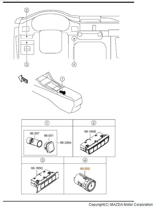 BDGG-66-3S0A - Start Button - 2019-2020 Mazda | Mazda Parts Factor