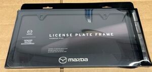 2006-2023 Mazda License Plate Frame w/ Mazda Logo Black | Mazda Parts ...