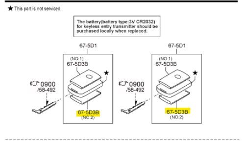 BCKB-67-5D3 - Case Transmitter - Mazda Parts Factor