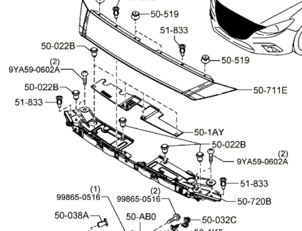 9YA5-90-602A - bolt - 2002-2020 Mazda | Mazda Parts Factor