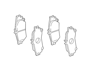 04466-30312 - Disc Brake Pad Set Rear For 2013-2020 Lexus | Lexus OE Parts