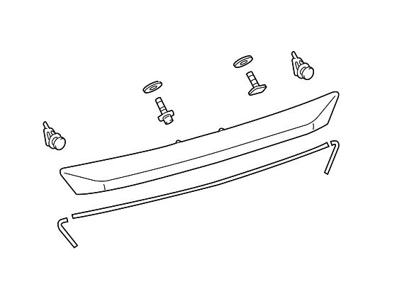 76801-0E050 - Lift Gate Trim For 2010-2012 Lexus | Lexus OE Parts