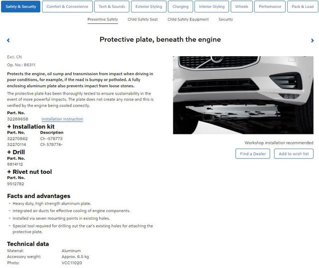 32289658 - Protect Plate 2020-2025 Volvo | My Swedish Parts