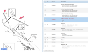 Genuine Volvo XC60 Front Windshield Wiper Blade Refill Kit 2018-2022 ...
