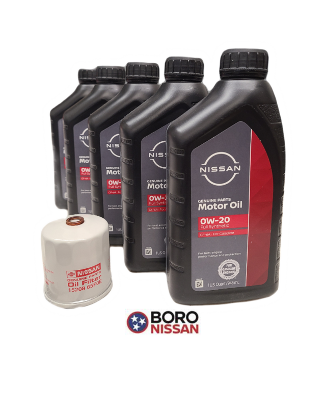 OE Genuine Nissan Oil Change Kit with 0w-20 oil, oil filter, and crush ...