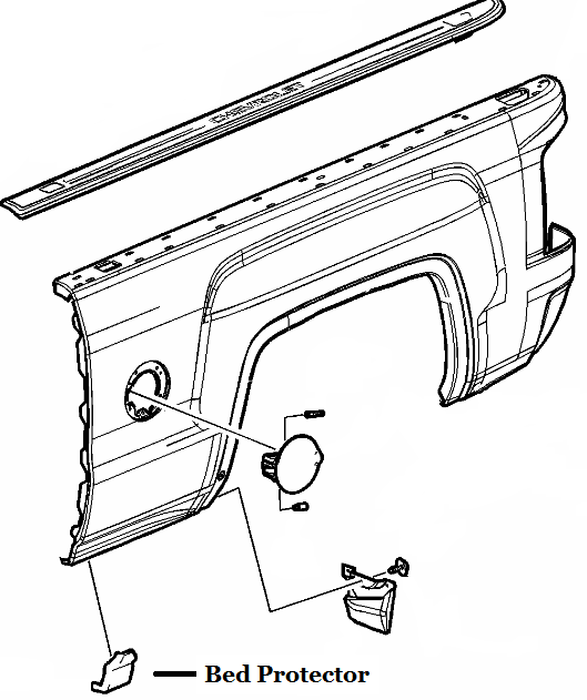 Genuine GM Bed Protector Black 23366487 - Group1AutoParts.com | Group 1 ...
