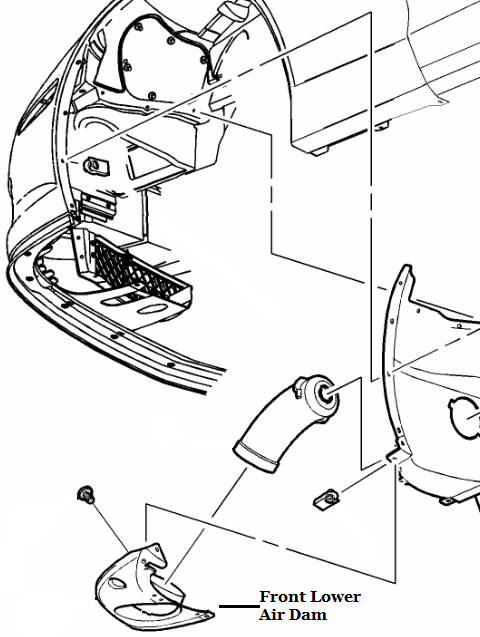 Genuine GM Front Lower Air Dam 15252926 - Group1AutoParts.com | Group 1 ...