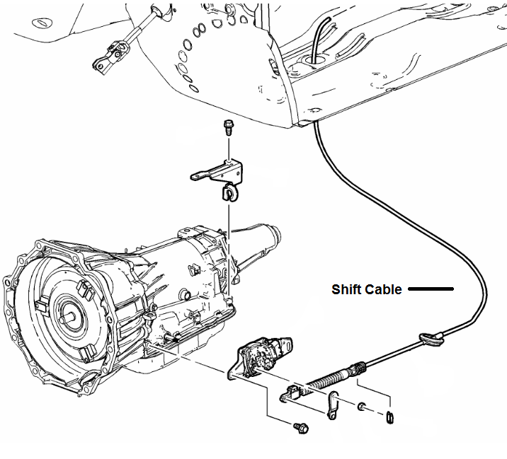 25800701 - Shift Cable - Floor Shifter 2004-2008 GM | Group 1 Auto Parts