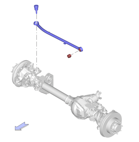 Genuine Ford SD Truck 4WD Front Axle H/D Stabilizer Bar HC3Z-3B239-B ...