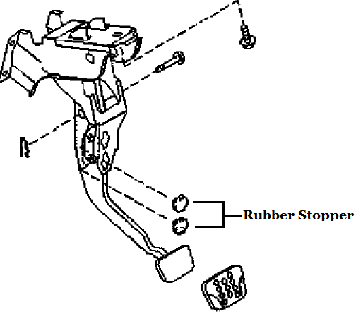 Genuine Nissan Rubber Pedal Stopper 46584-5P010 - Group1AutoParts.com ...