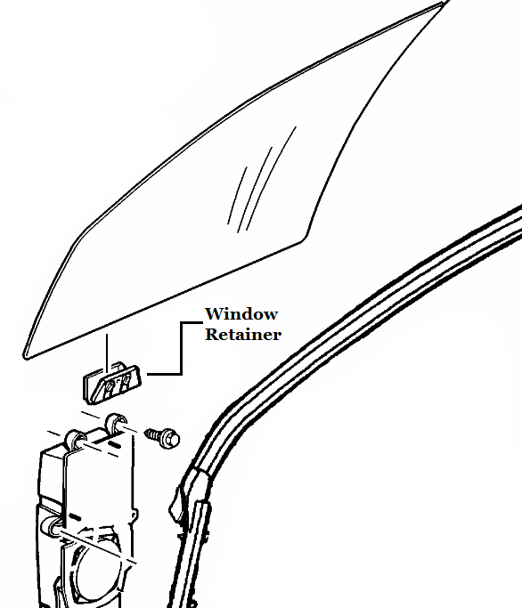 Genuine Buick Front Door Window Retainer 25687641 - Group1AutoParts.com ...