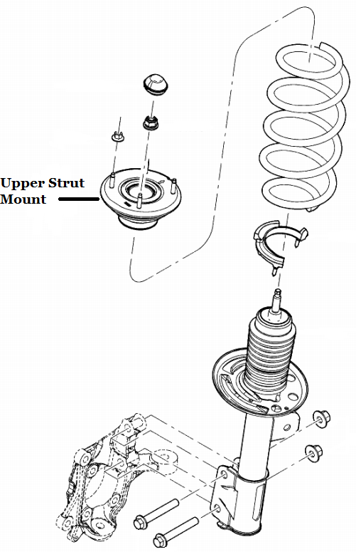 Genuine Ford Upper Strut Mount BB5Z-18183-A - Group1AutoParts.com ...