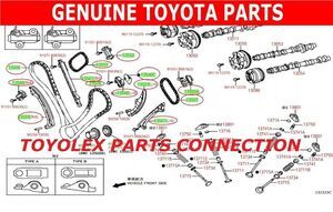 TOYOTA OEM 13506-0S010 TIMING CHAIN KIT 13506-0S010-KIT | toyolexparts