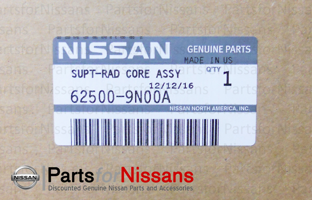 2009-2014 Nissan Radiator Support 62500-9N00A | Parts for Nissans