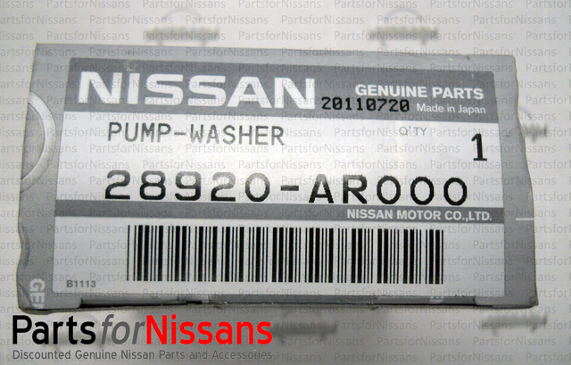 2003-2023 Nissan Washer Pump 28920-AR000 | Parts for Nissans