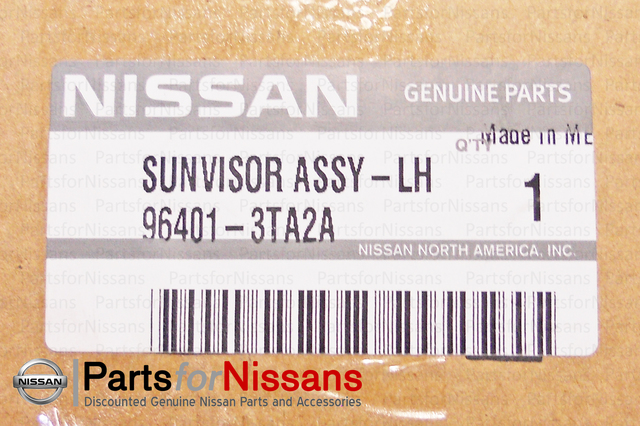 2013-2018 Nissan Altima Sun-Visor 96401-3TA2A | Parts for Nissans