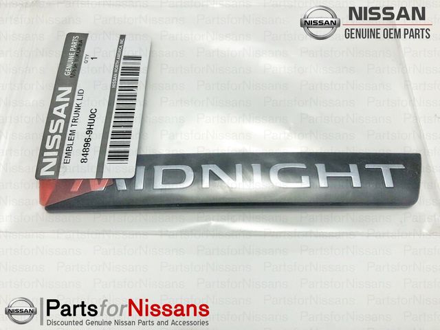 Midnight Edition Emblem 84896-9HU0C | Parts for Nissans
