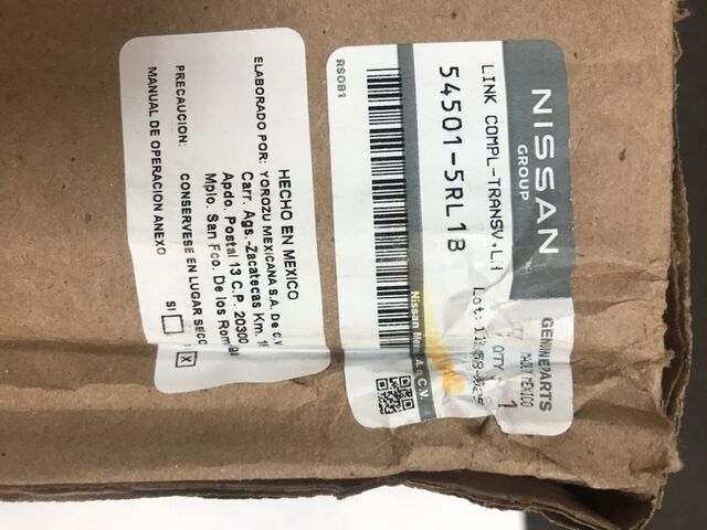 2018-2023 Nissan Lower Control Arm 54501-5RL1B | Parts for Nissans