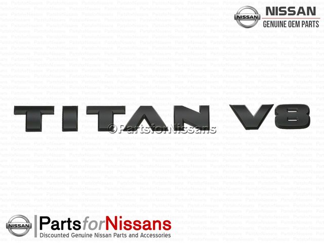 2018-2021 Nissan TITAN Titan V8 Side Emblem Midnight Edition 80892 ...