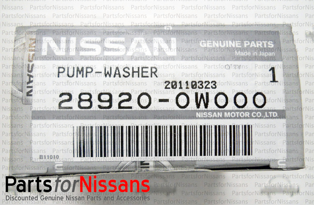 1996-2004 Nissan Washer Pump 28920-0W000 | Parts for Nissans