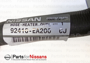 Hose-Heater, Outlet 92410-EA200 | Parts for Nissans