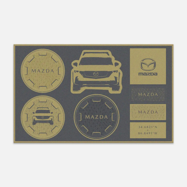 CX-50 Logo Vinyl Sticker Sheet 1530733-00 | MazdaGear.com