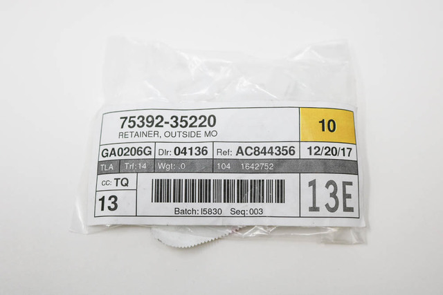 75392-35220 - Fog Lamp Bezel Retainer 2007-2022 Toyota | Longo Toyota ...