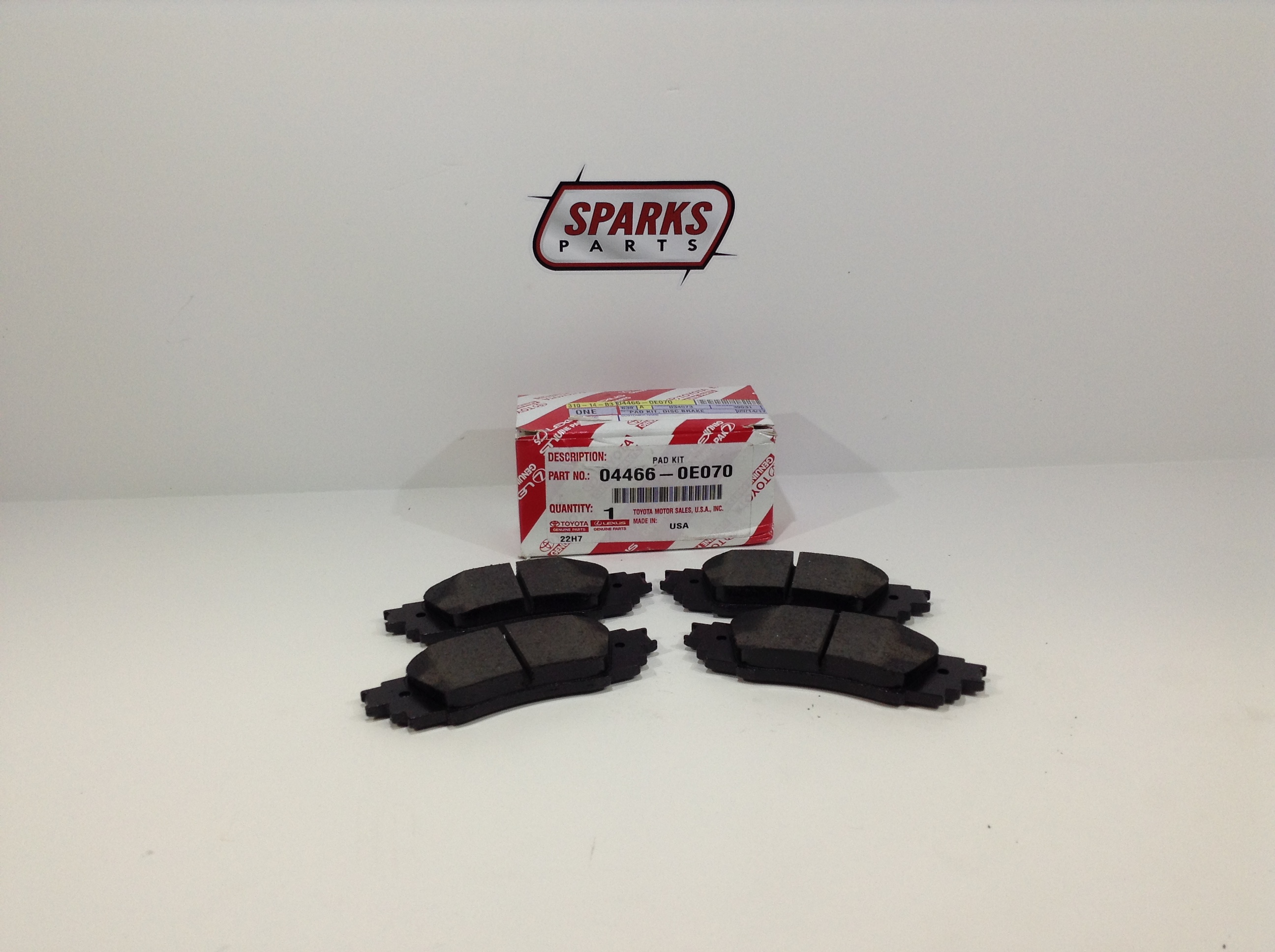 04466-0E070 - Disc Brake Pad Set Rear - 2018-2023 Toyota | Sparks Parts
