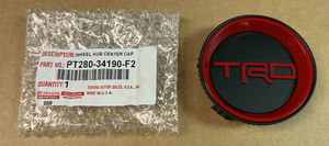 TRD Center Cap Matte Black With PRO PT280-34190-F2 | Sparks Parts