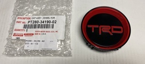 TRD Pro Center Cap Gloss/Semi Gloss Black PT280-34190-02 | Sparks Parts