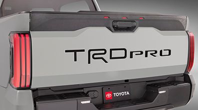 TRD Pro Tailgate Badge - Matte Black PT948-34221-02 | Sparks Parts