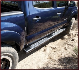 Tube Step Tacoma Access Cab - Black | Sparks Parts