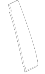 2019-2025 GMC Rear Passenger Side Door Window Frame Front Applique ...