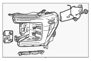 2021-2024 GMC (Replaces 85609438) Driver Side Headlamp 86546577 GM ...