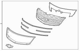 2013-2017 Chevrolet Traverse Upper Grille (Replaces Part Number ...