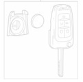2012-2020 Chevrolet Key (Replaces Part Number 13586785) 13531360 GM ...