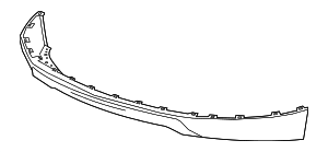 2020-2025 Cadillac XT5 Black Front Bumper Lower Fascia (Replaces ...